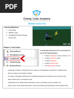 Roblox FPS Game Creation Guide | PDF | Parameter (Computer Programming) | Boolean Data Type