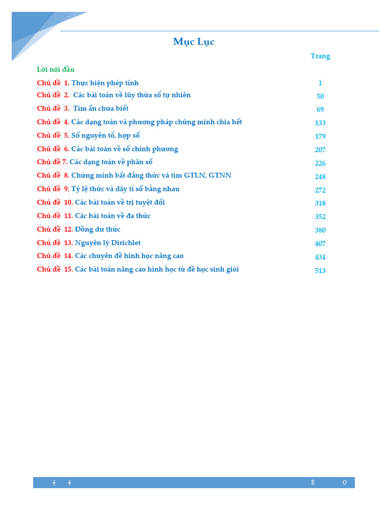 Cac Chuyen de Boi Duong Hoc Sinh Gioi Lop 7-1 | PDF