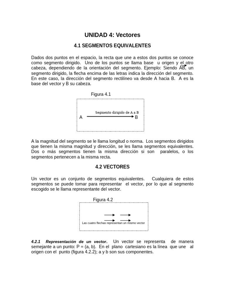 UNIDAD 4 y 5 - Algebra Lineal | PDF | Espacio vectorial | Vector Euclidiano