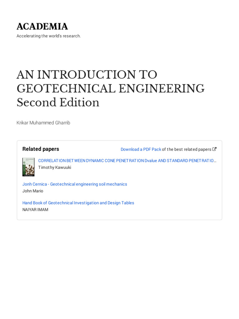 An Introduction To Geotechnical Engineering Second Edition 4 PDF Free | PDF | Soil Mechanics ...
