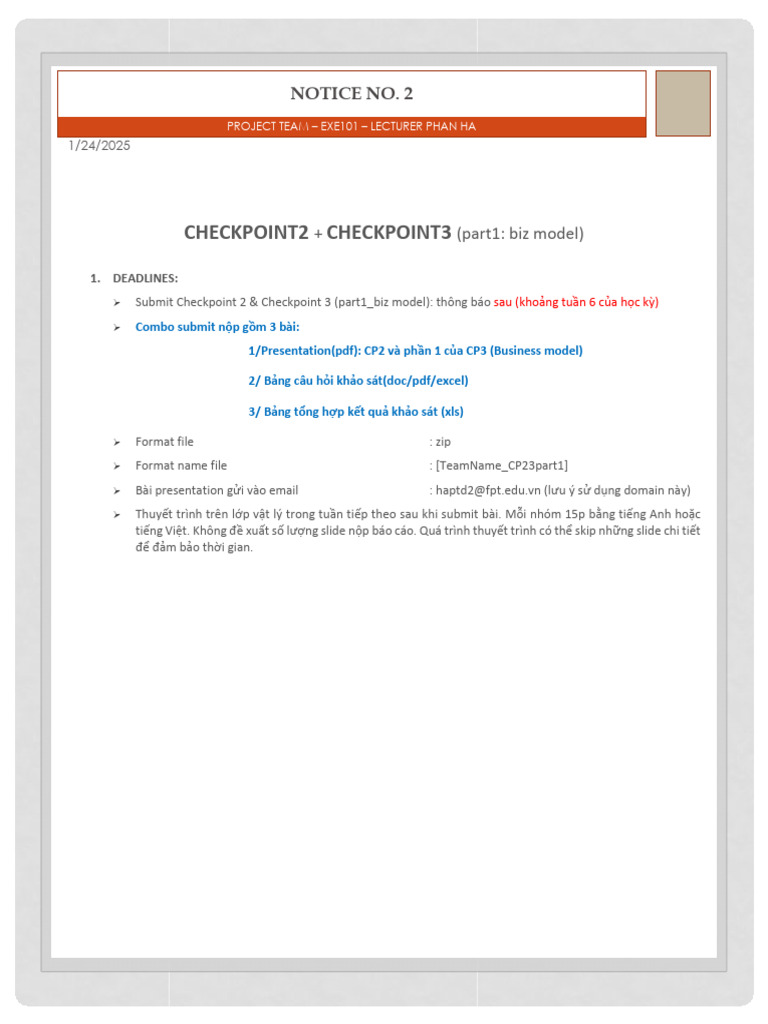 101 - Notice 2 - CP2 Va CP3 Biz Model | PDF