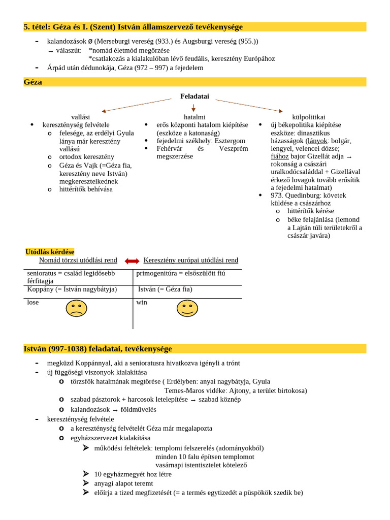5 Államalapítás | PDF
