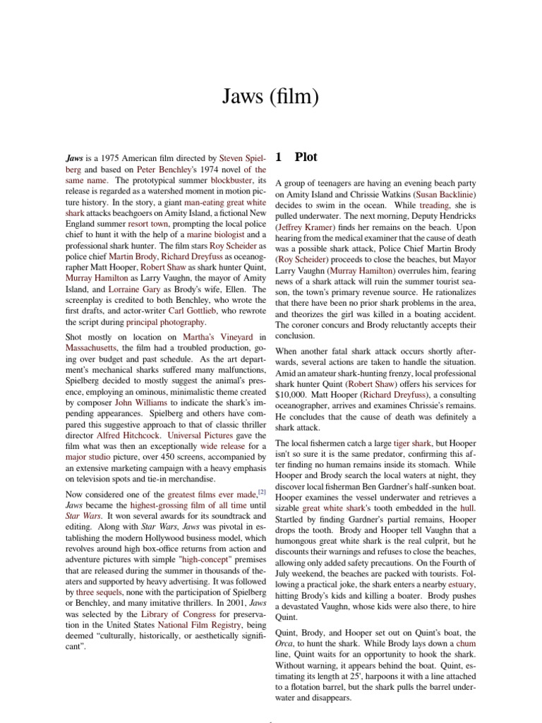 Jaws-film | PDF