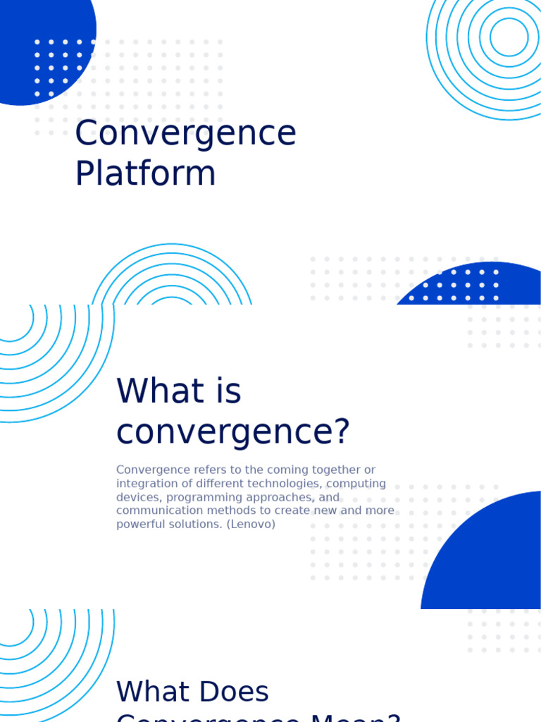 Convergence Platform | PDF | Internet Of Things | Technological Convergence