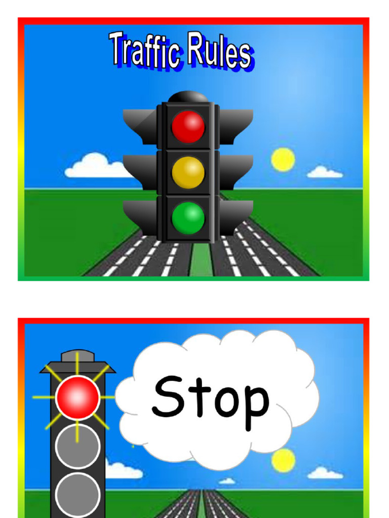 Traffic Rules Flashcard | PDF
