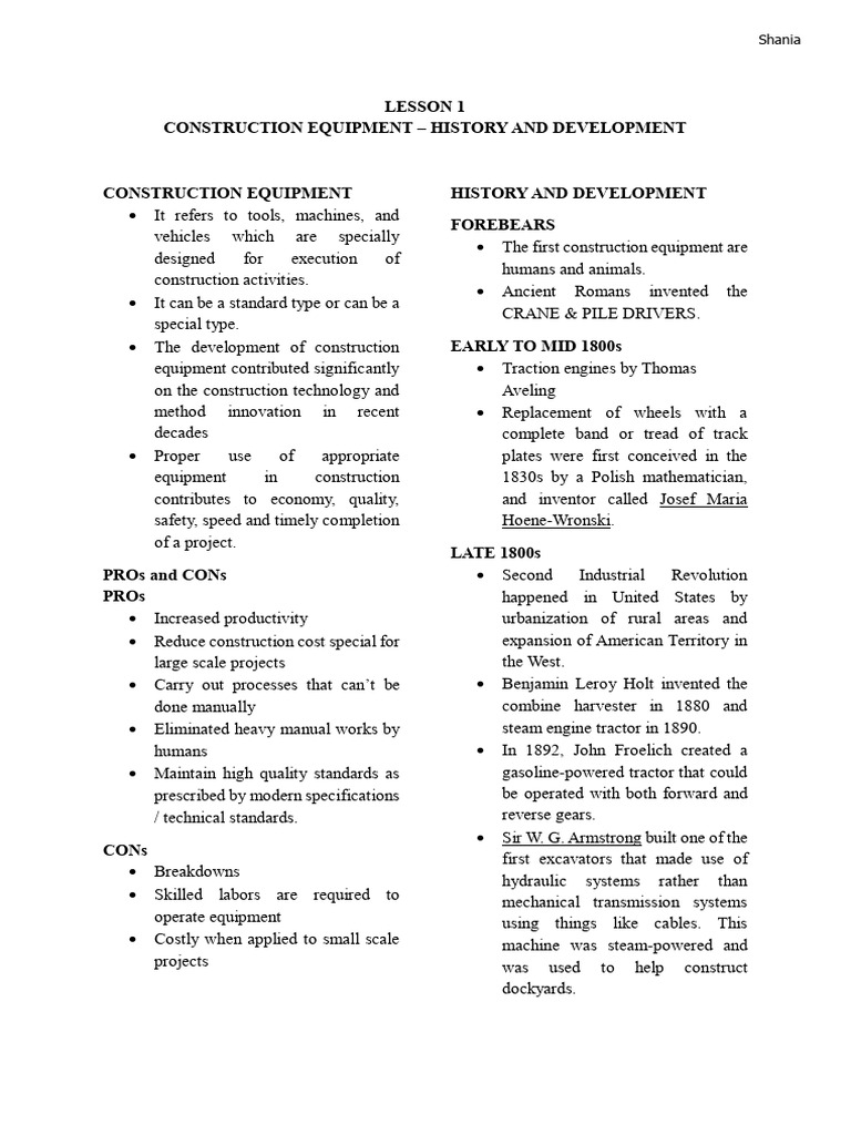 CMPM - Lesson 1-7 | PDF | Loader (Equipment) | Construction Bidding