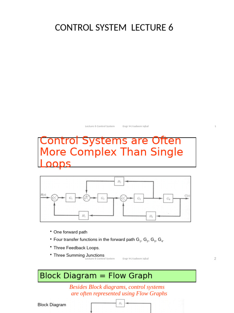 Control System Lecture 6 | PDF | Zero Of A Function | Damping
