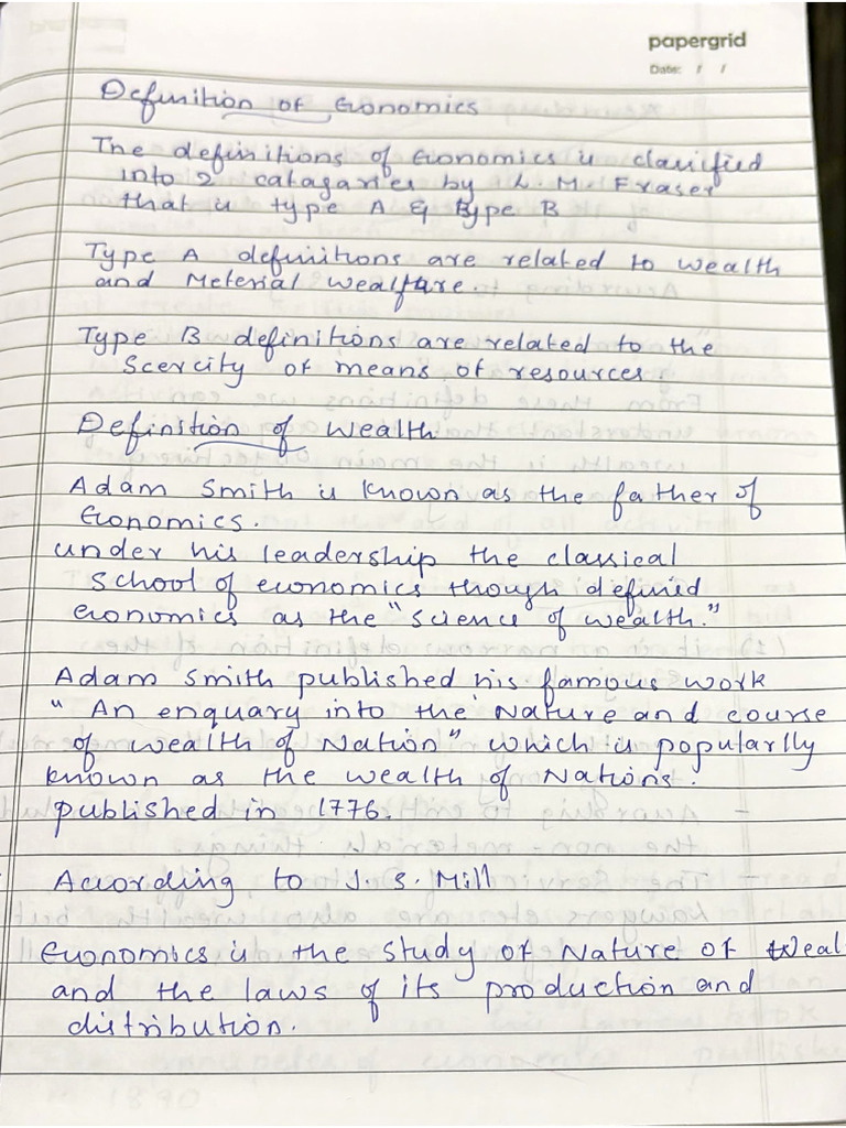 Economics Notes | PDF