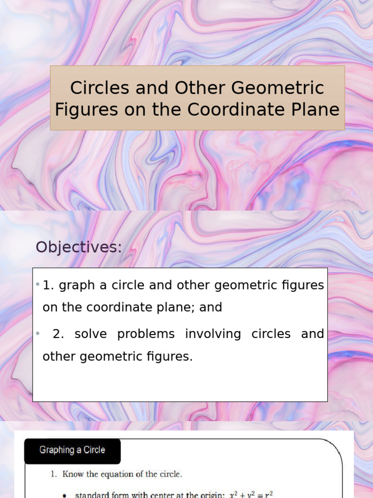 Graphing Circles & Shapes Guide | PDF | Circle | Area
