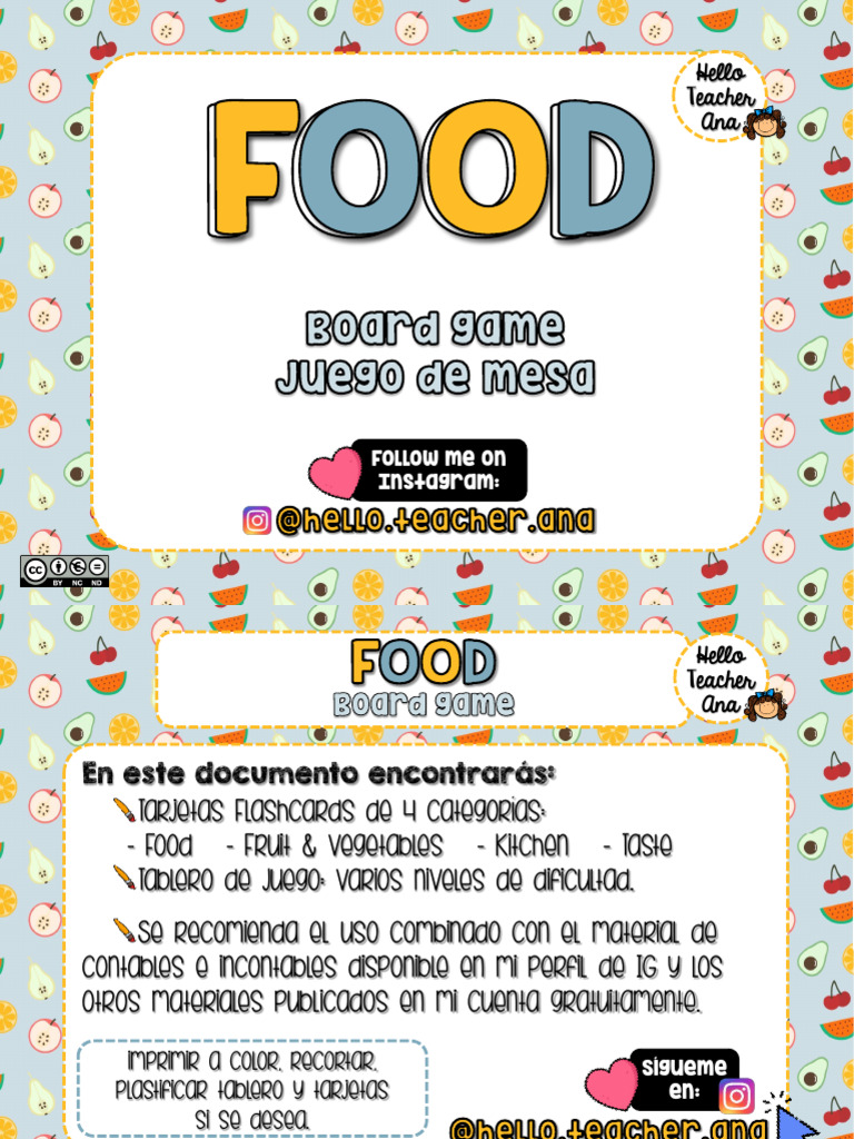 Board Game Food | PDF