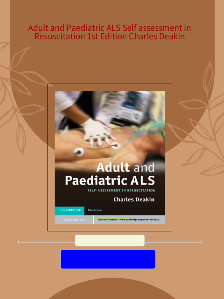 Adult and Paediatric ALS Self Assessment in Resuscitation 1st Edition ...
