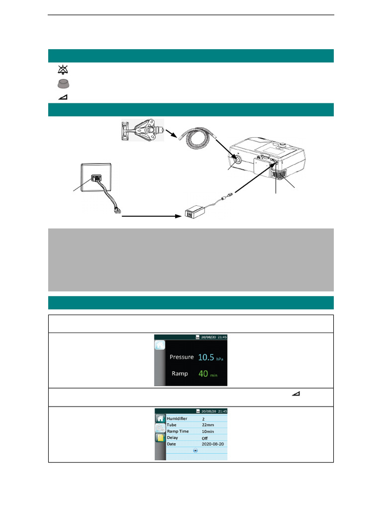 Quick Operation Manual_CPAP, Auto CPAP_G2S C20, A20_BMC_V1.1_ENG | PDF | Manufactured Goods ...