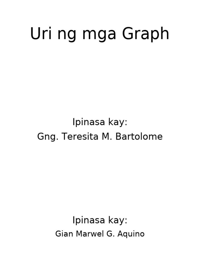 Uri NG Mga Graph | PDF