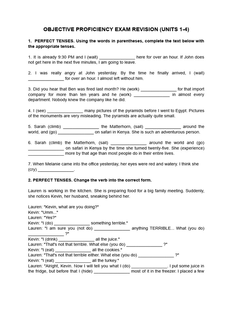 English Proficiency Exam Prep | PDF | Linguistics | Grammar