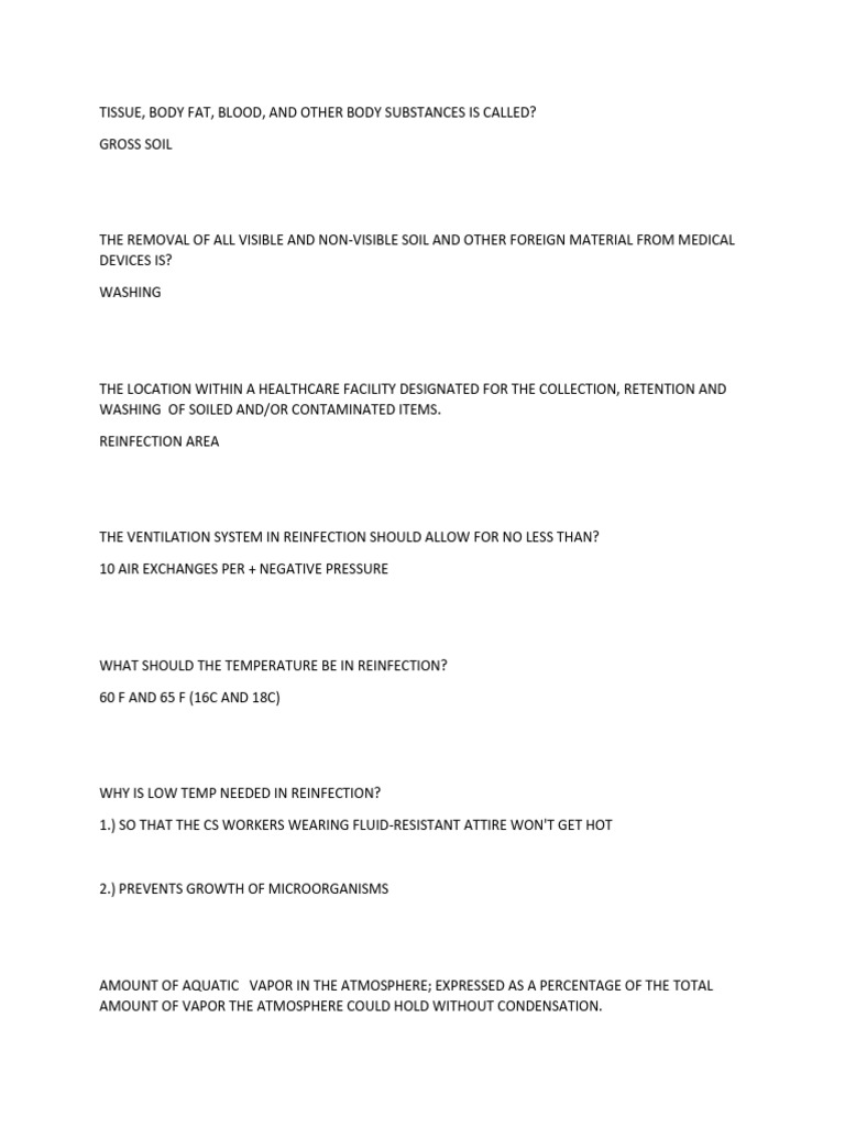 Medical Device Cleaning Guidelines | PDF