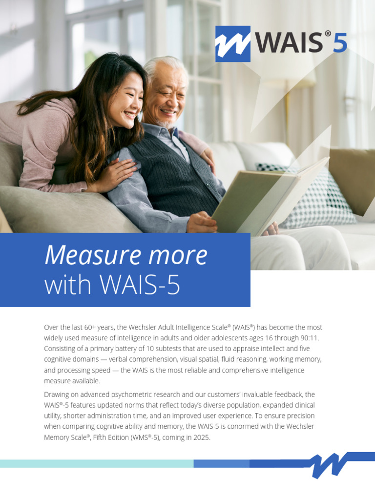 Wais 5 Overview Brochure | PDF | Wechsler Adult Intelligence Scale ...