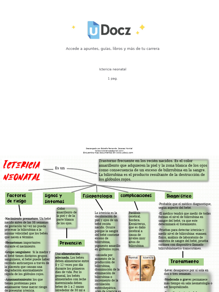 ictericia-neonatal-382429-downloadable-2631118 | PDF | Medicina CLINICA | Enfermedades y trastornos