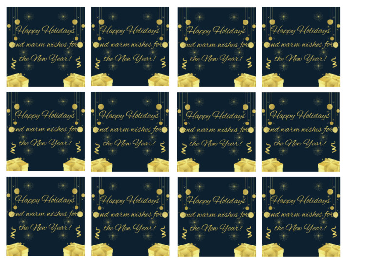 Sticker Year End Greetings | PDF