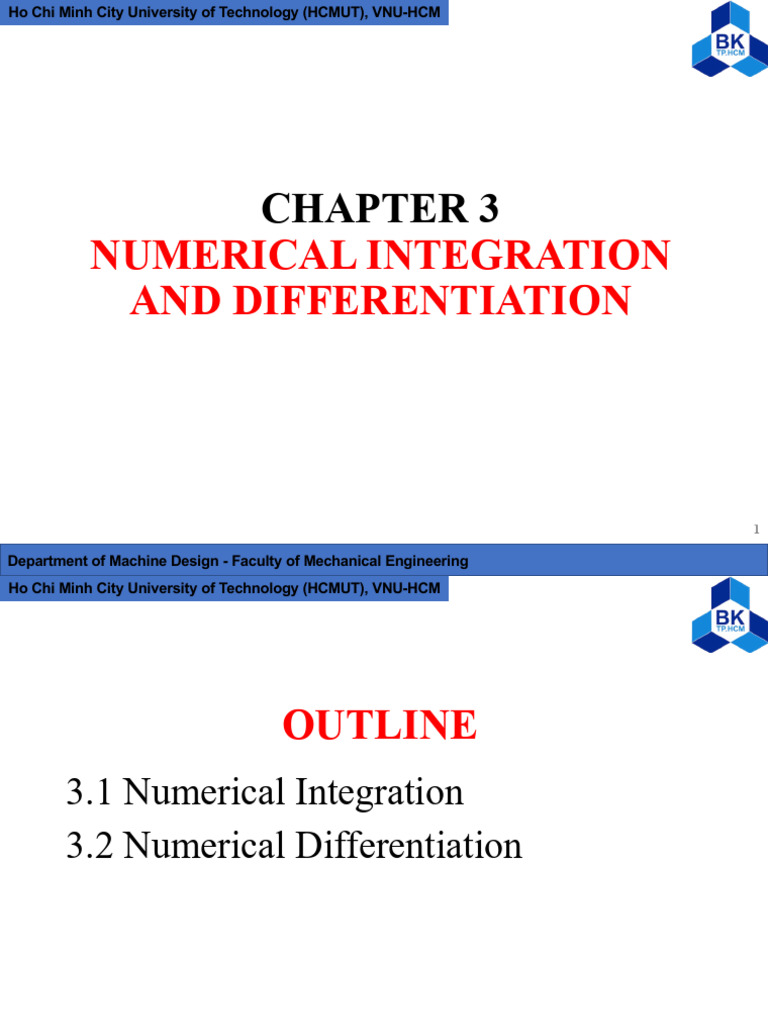 3.1. Numerical Integration and Differentiation | PDF | Area | Computational Science