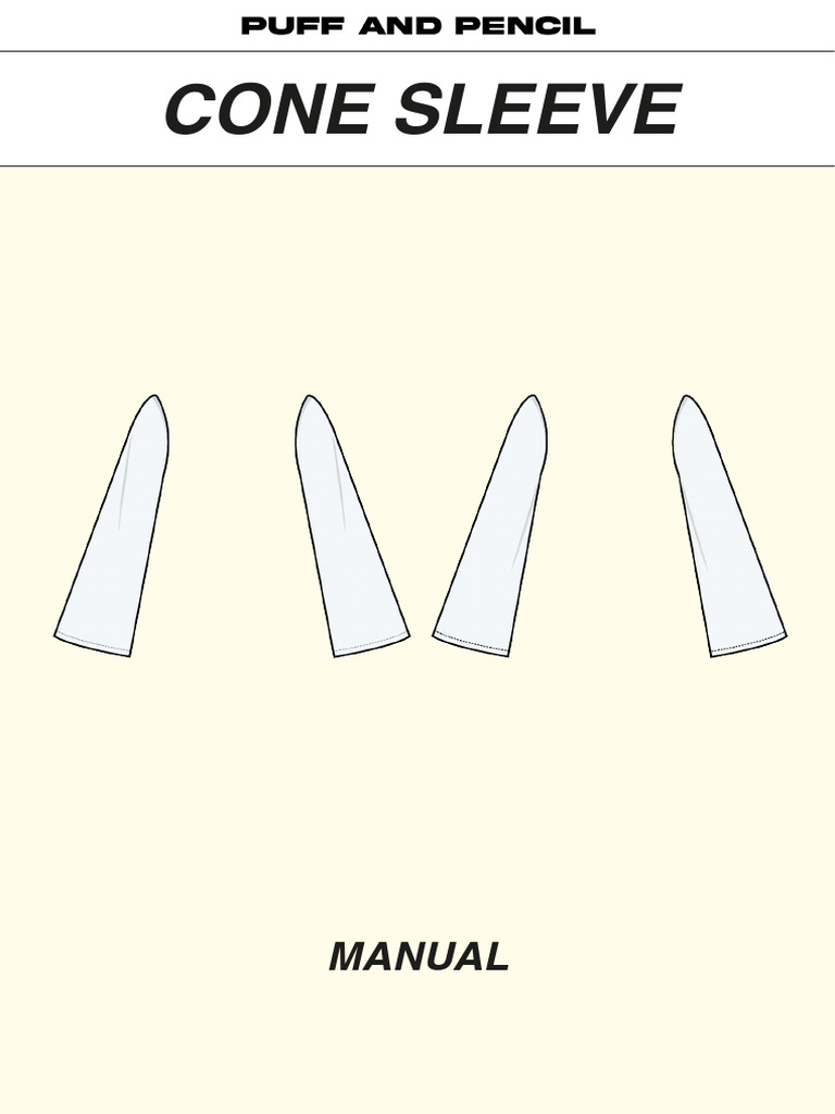 Cone Sleeve Manual Eng | PDF | Seam (Sewing) | Sewing