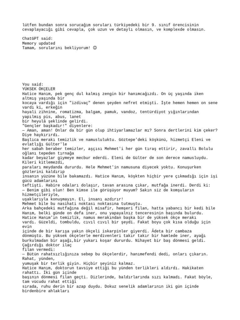 Turkish Practice Paper | PDF