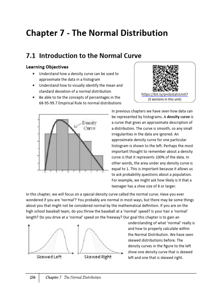 (5thEd) Ch7 - Prob and Stats - ALL | PDF | Standard Score | Normal Distribution
