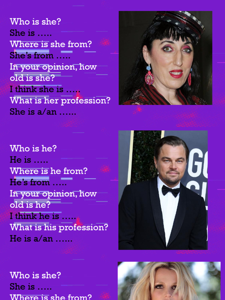 Famous People in The 90s + Nationalities | PDF