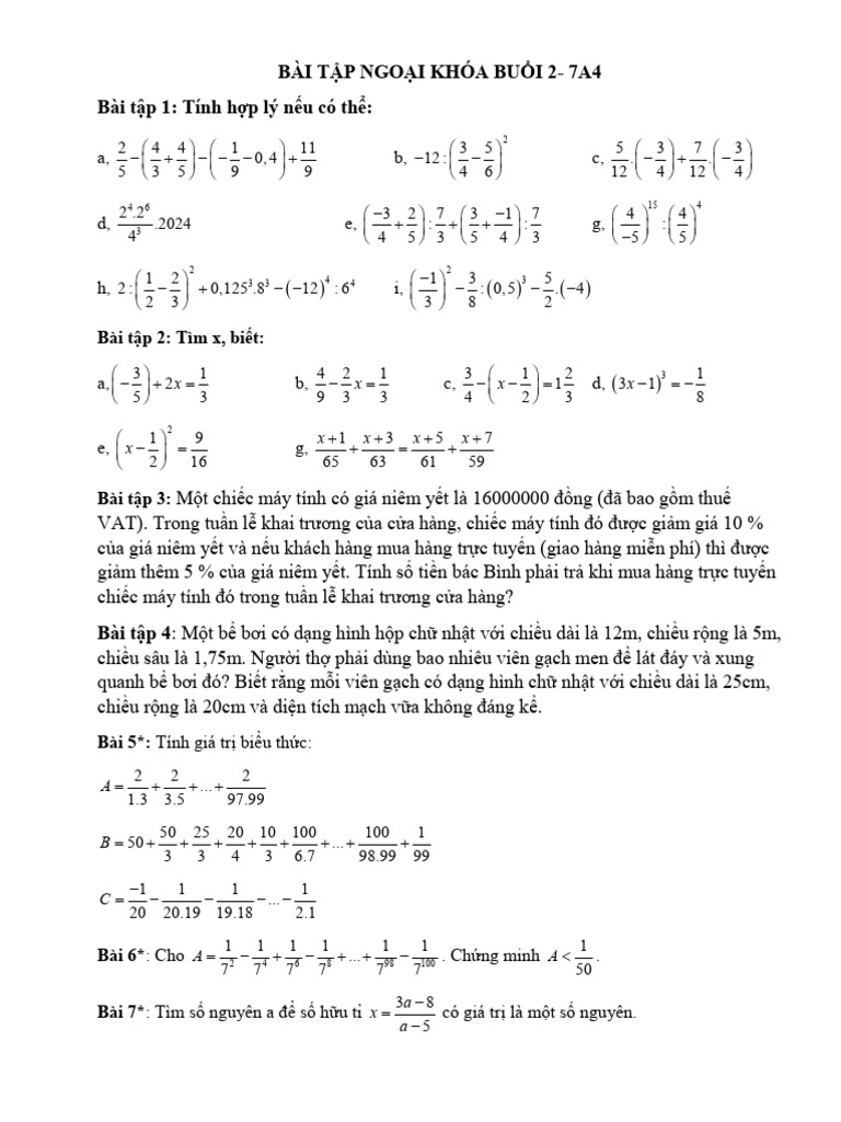 BT Ngo I Khóa Bu I 2 | PDF
