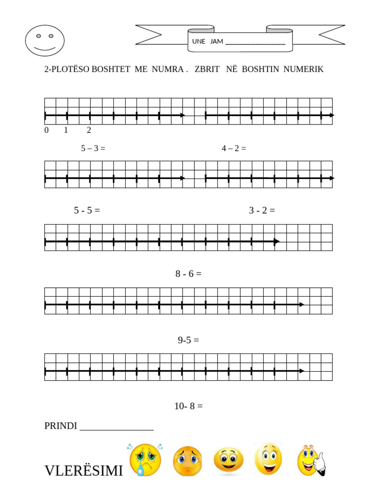 Boshti Numerik Zbritje | PDF