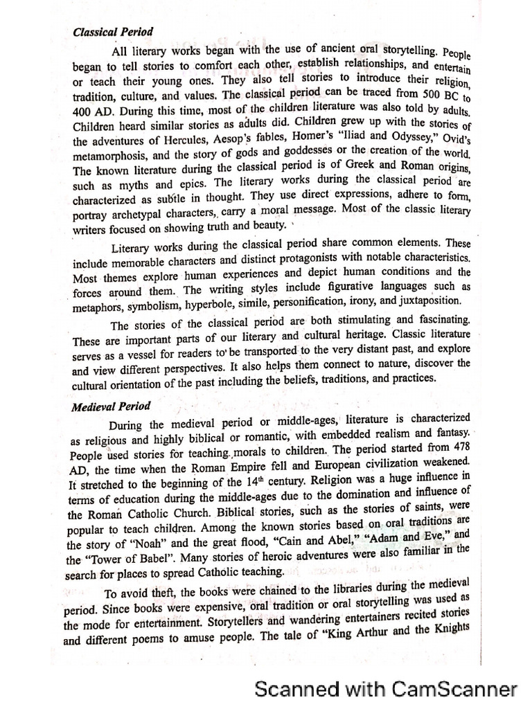 Literary Periods | PDF