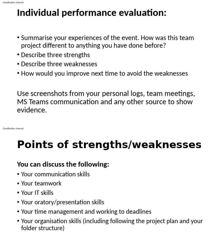 Individual Performance Evaluation | PDF