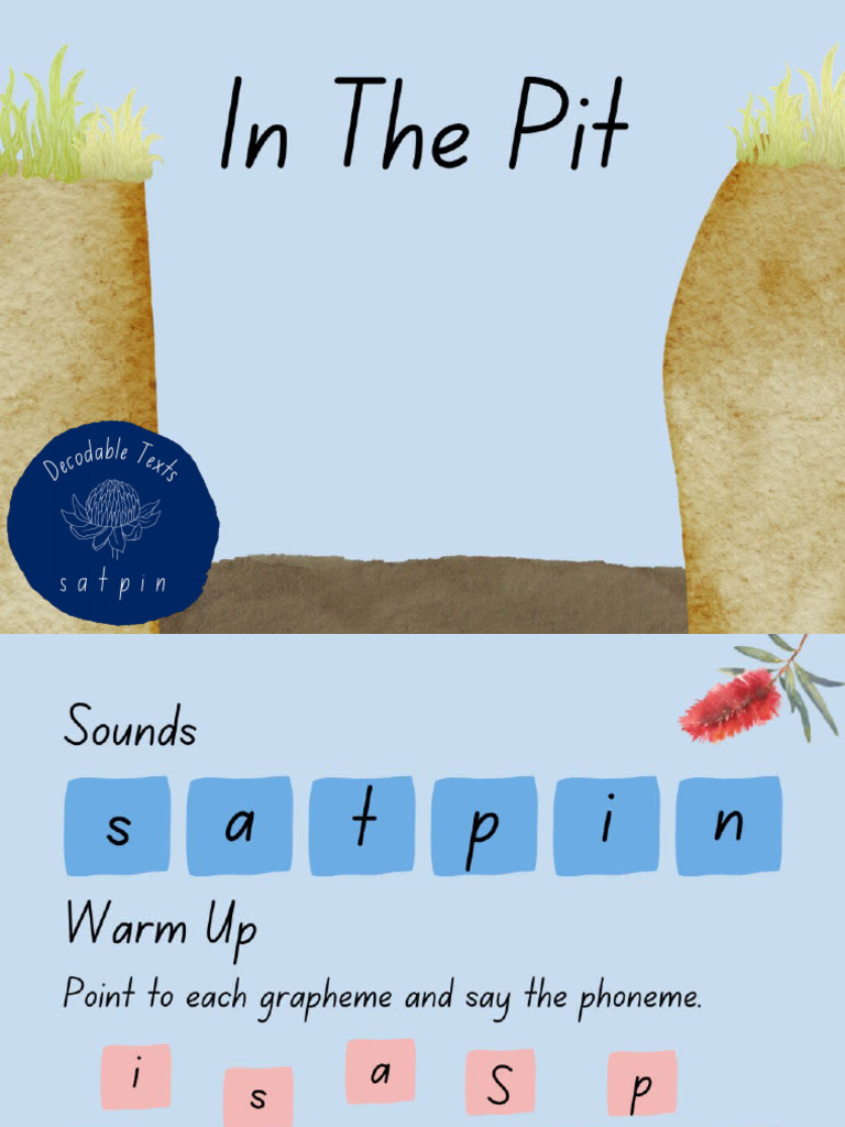 1.4 Waratah Decodable Text - in The Pit | PDF