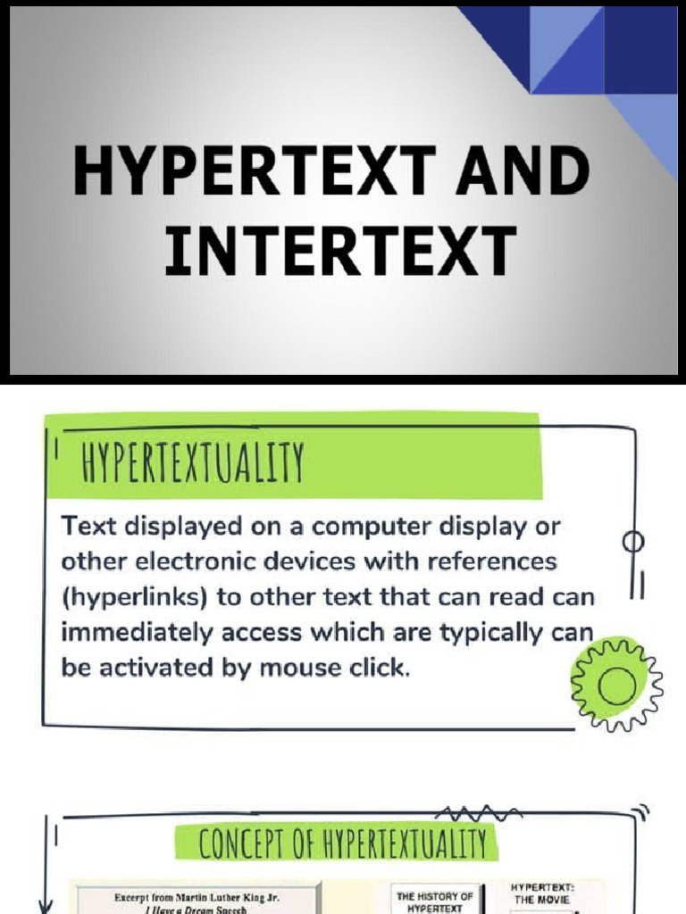 Intertextuality and Hypertext | PDF
