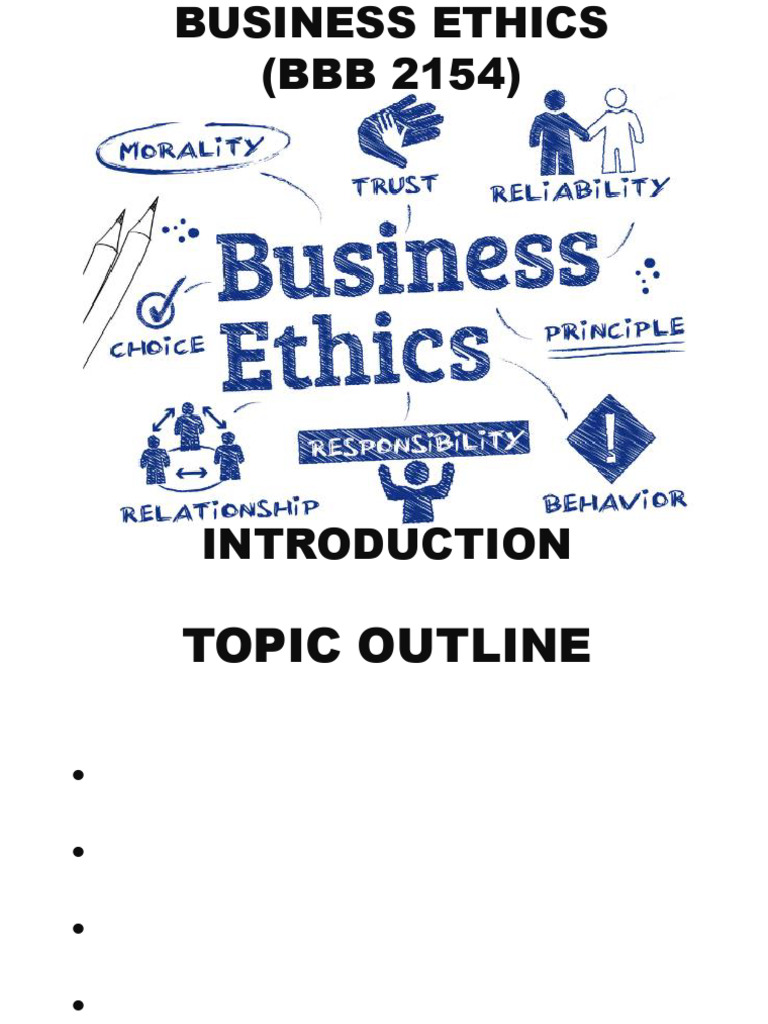 Business Ethics Course Overview | PDF | Business Ethics | Psychology