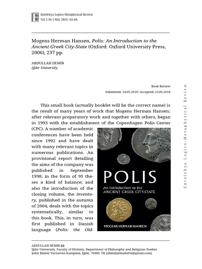 Understanding Ancient Greek Polis | PDF