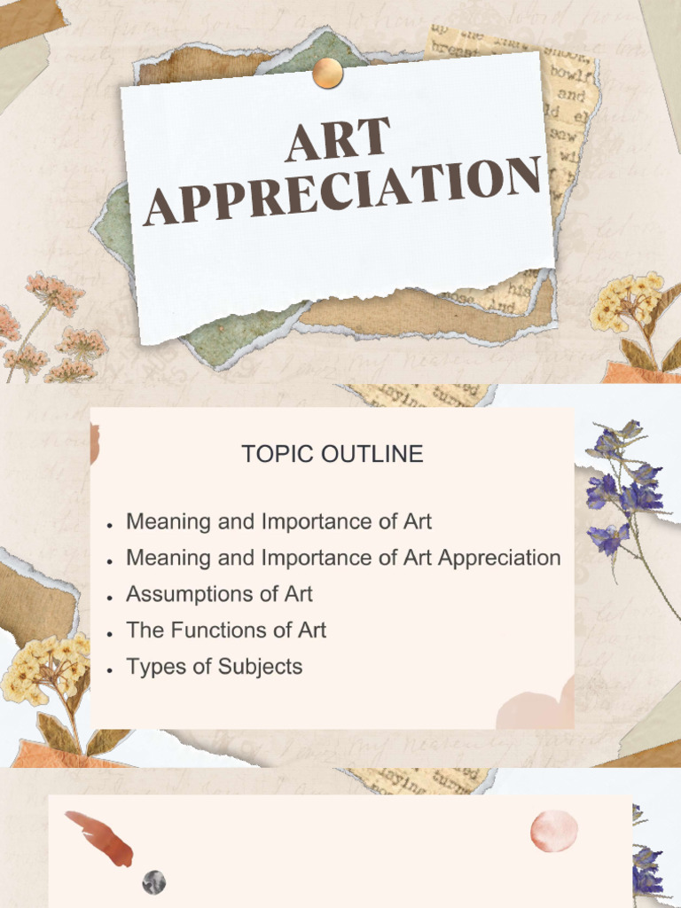 Art Appreciation Lesson 1 | PDF