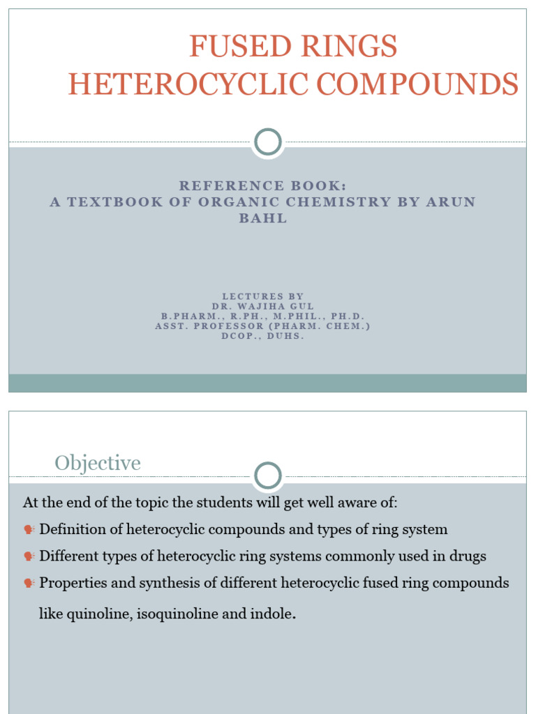 Fused Ring Heterocycles | PDF | Heterocyclic Compound | Pyridine