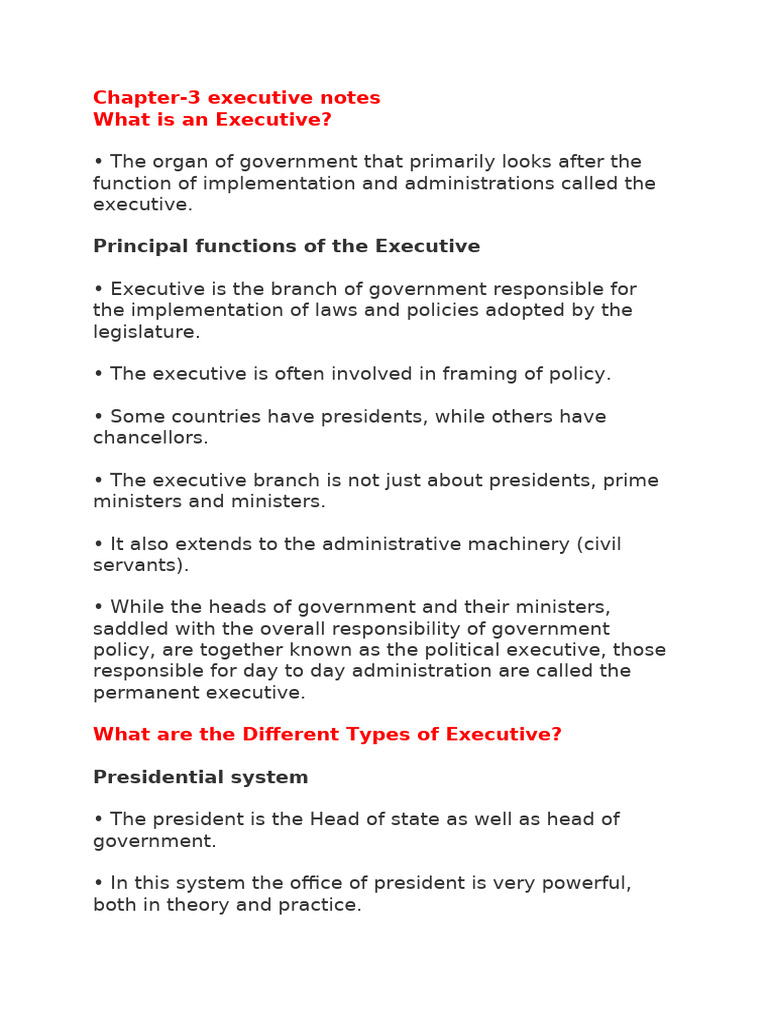 Understanding the Executive Branch | PDF | Bill (Law) | Prime Minister