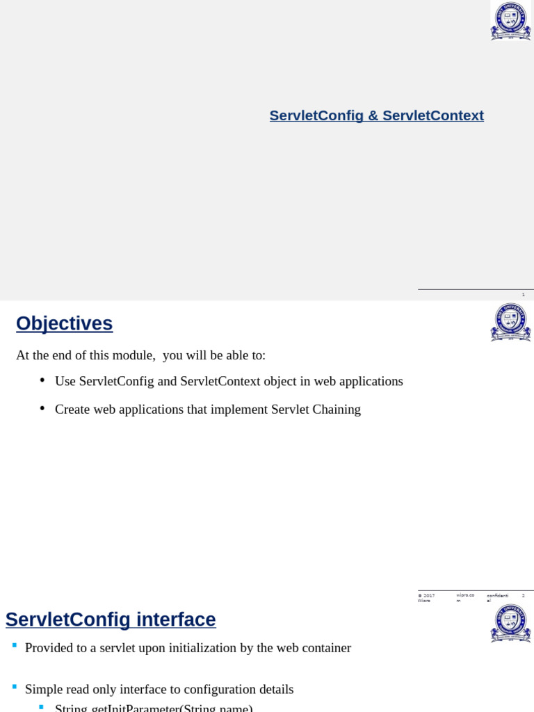 SERVLETS 03 - Servlet-Config - Context | PDF | Computer Programming | Software Engineering