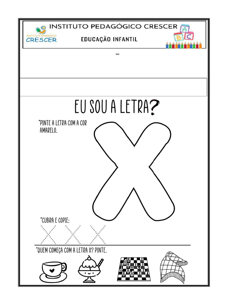 Matriz Letra X | PDF