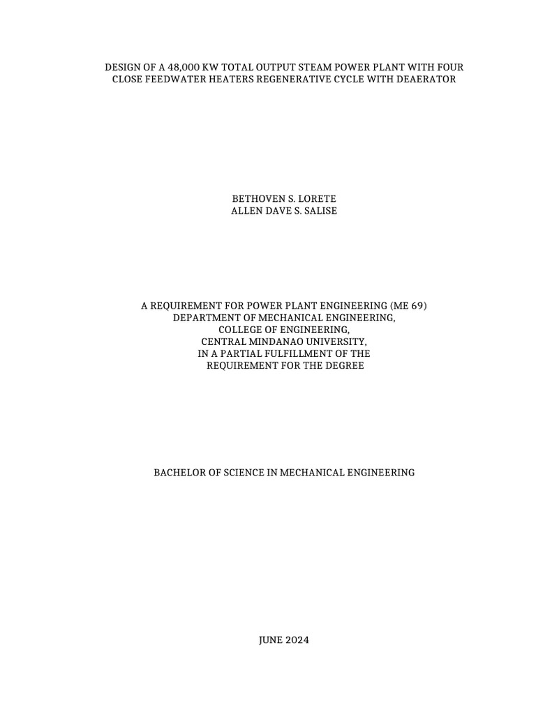Cover (LORETE & SALISE) | PDF | Boiler | Pump