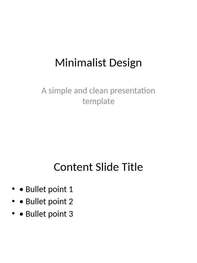 Minimalistic Template | PDF