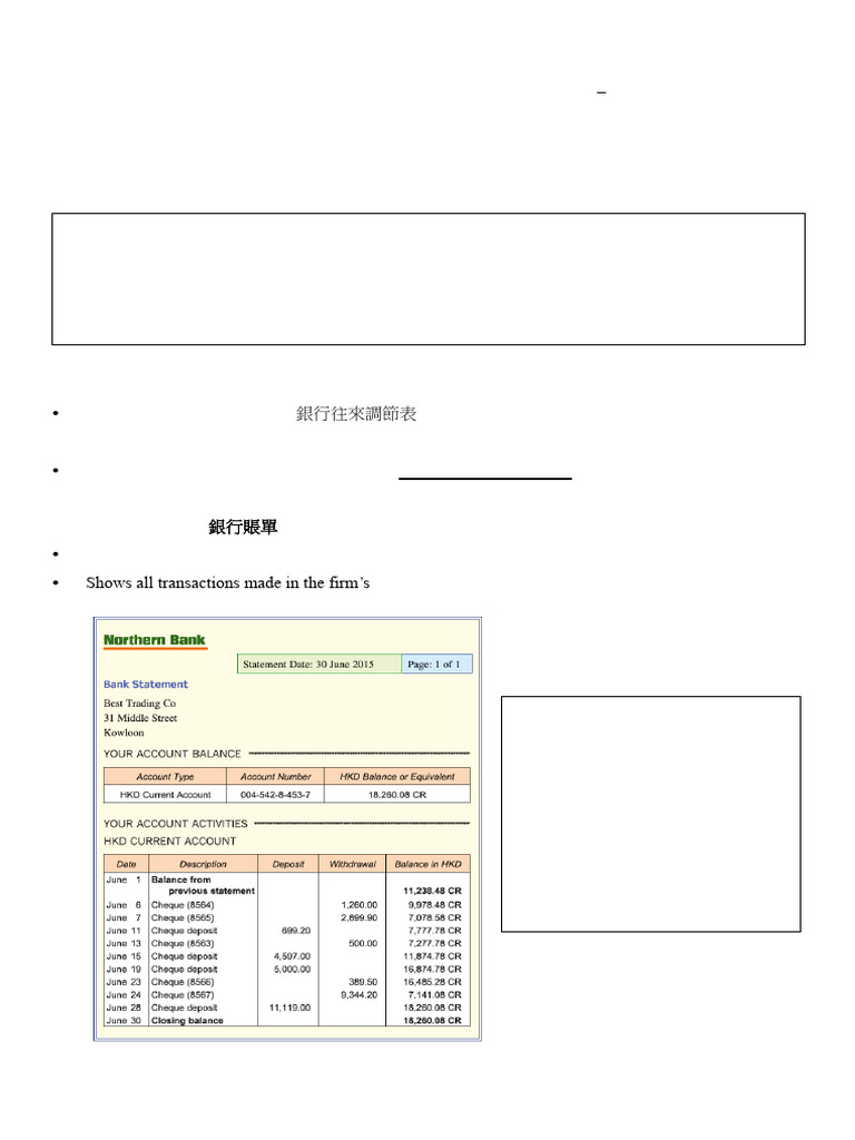 Chapter 13 Bank Reconciliation Statement | PDF | Cheque | Debits And Credits