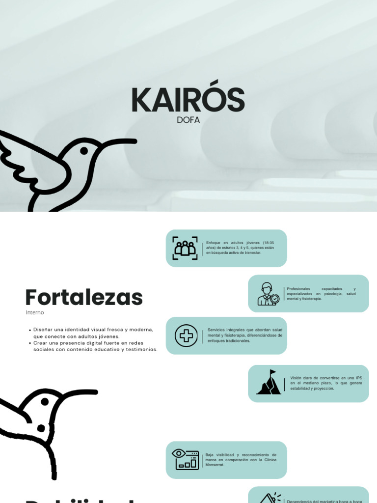 DOFA Kairós | PDF | Salud mental | Análisis FODA