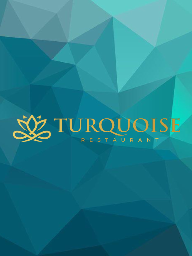 Turquoise Restaurant Menu | PDF | French Cuisine | Food And Drink ...