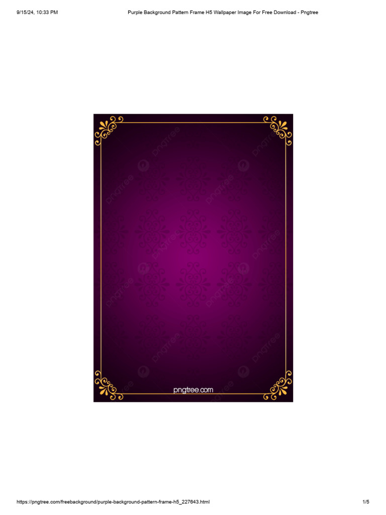 Purple Background Pattern Frame H5 Wallpaper Image For Free Download ...