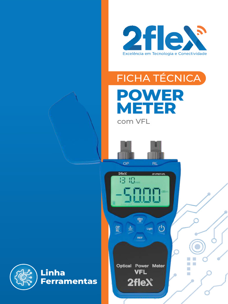 Power Meter Óptico com VFL: Especificações | PDF | Fibra ótica | Medição