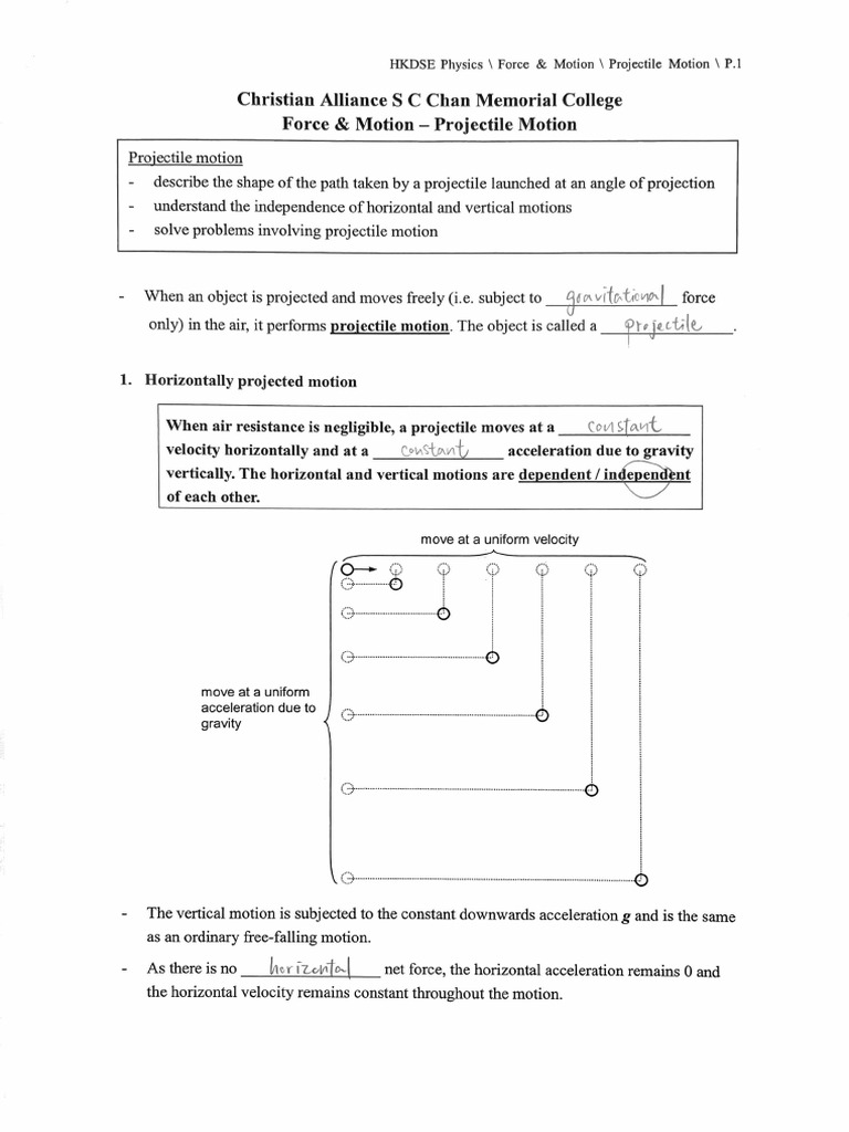 Projectile Motion | PDF