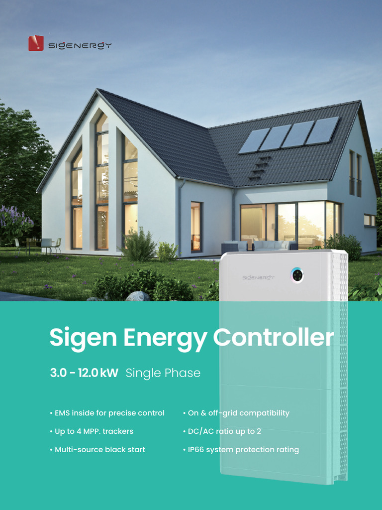 Datasheet - SigenStor EC (3.0-12.0) SP | PDF | Physical Quantities | Electronic Engineering