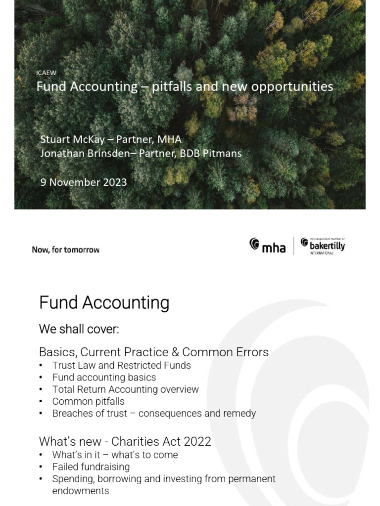 Fund Accounting Pitfalls and New Opportunities | PDF | Charitable ...